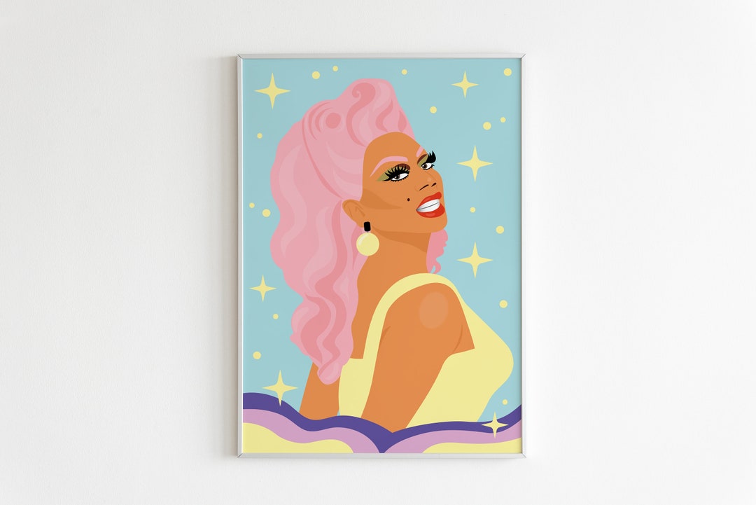Rupaul Art Print | Drag Race Illustration Print | Rupauls Drag Race ...