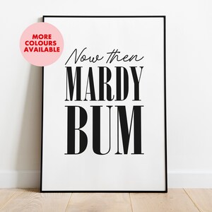 Arctic Monkeys Mardy Bum Lyric Print | Now Then Mardy Bum | Unframed A6, A5, A4, A3 Print ...