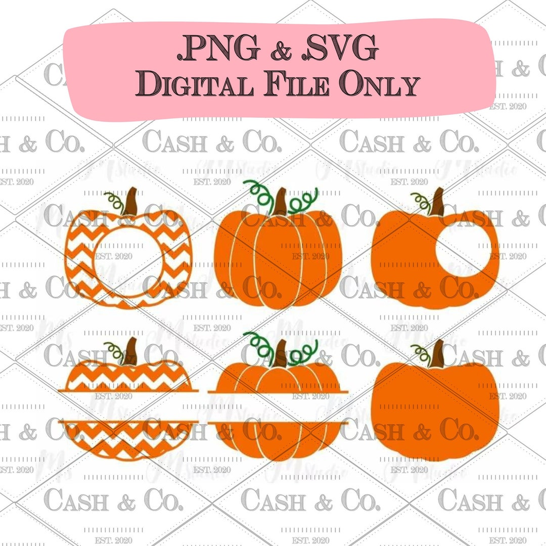 Pumpkin Monogram Png Pumpkin Svg Fall Monogram Png DIY Png - Etsy
