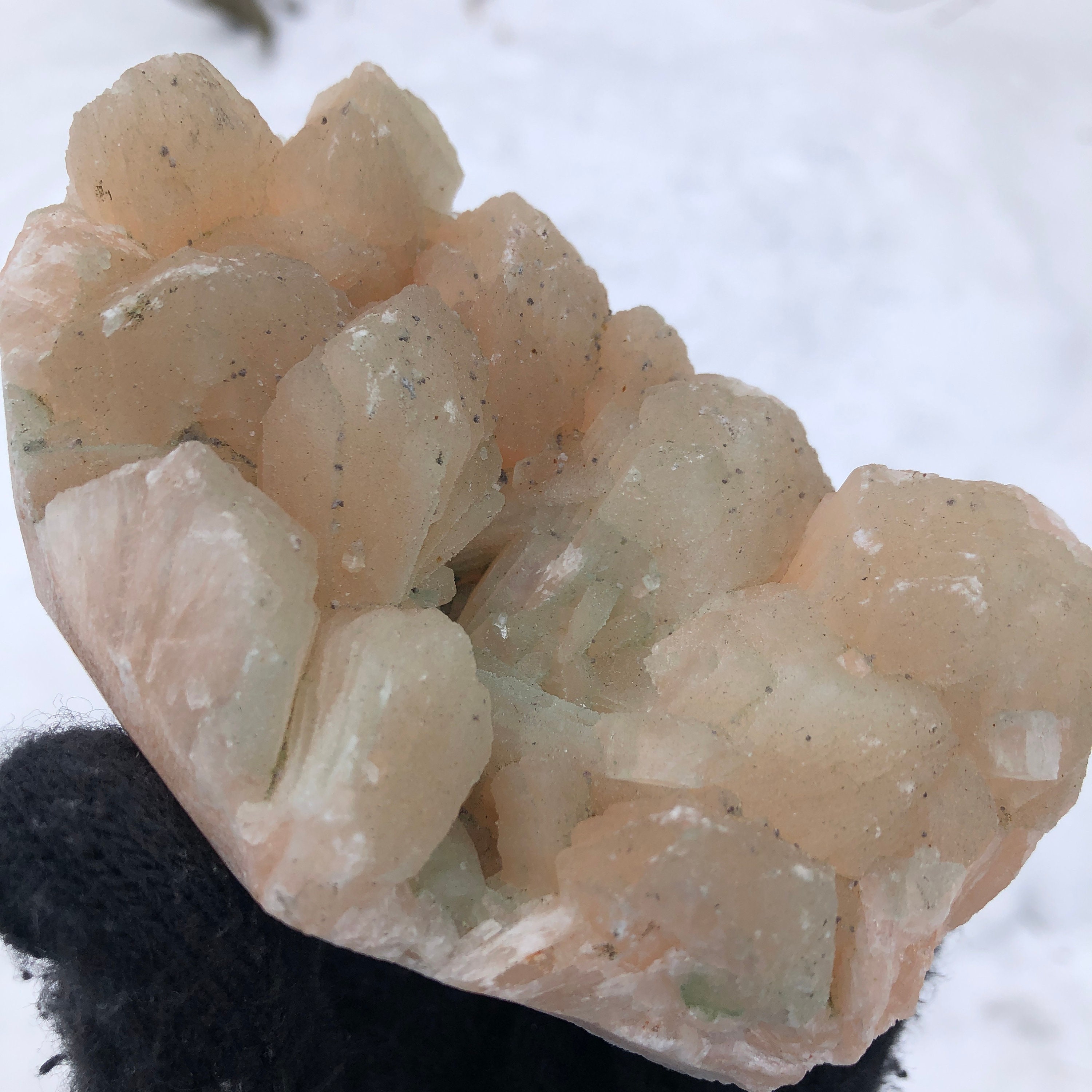 Pretty Natural Peach Stilbite Crystal Specimen | Etsy