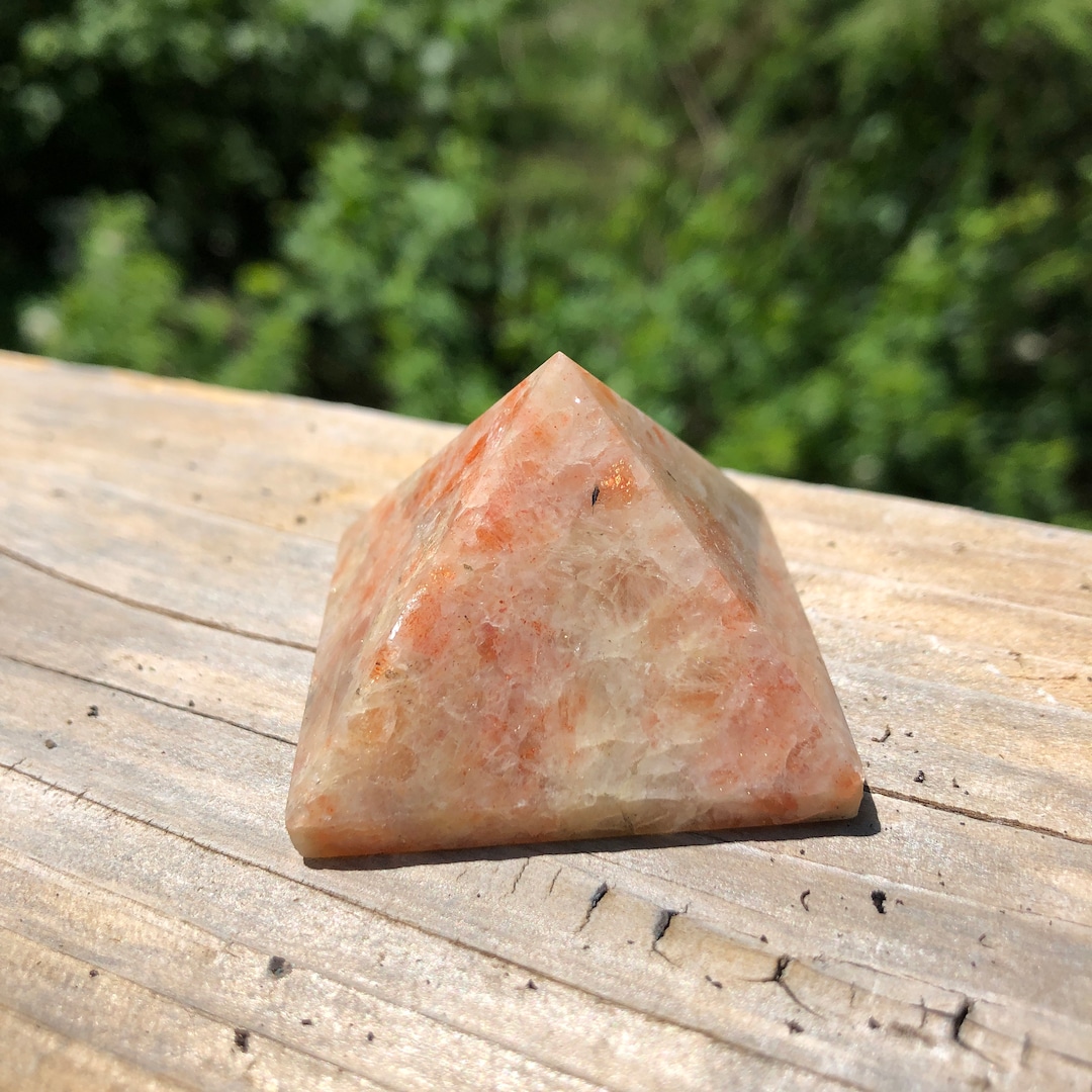 Sunstone Crystal Pyramid for Sacral Chakra and Confidence - Etsy
