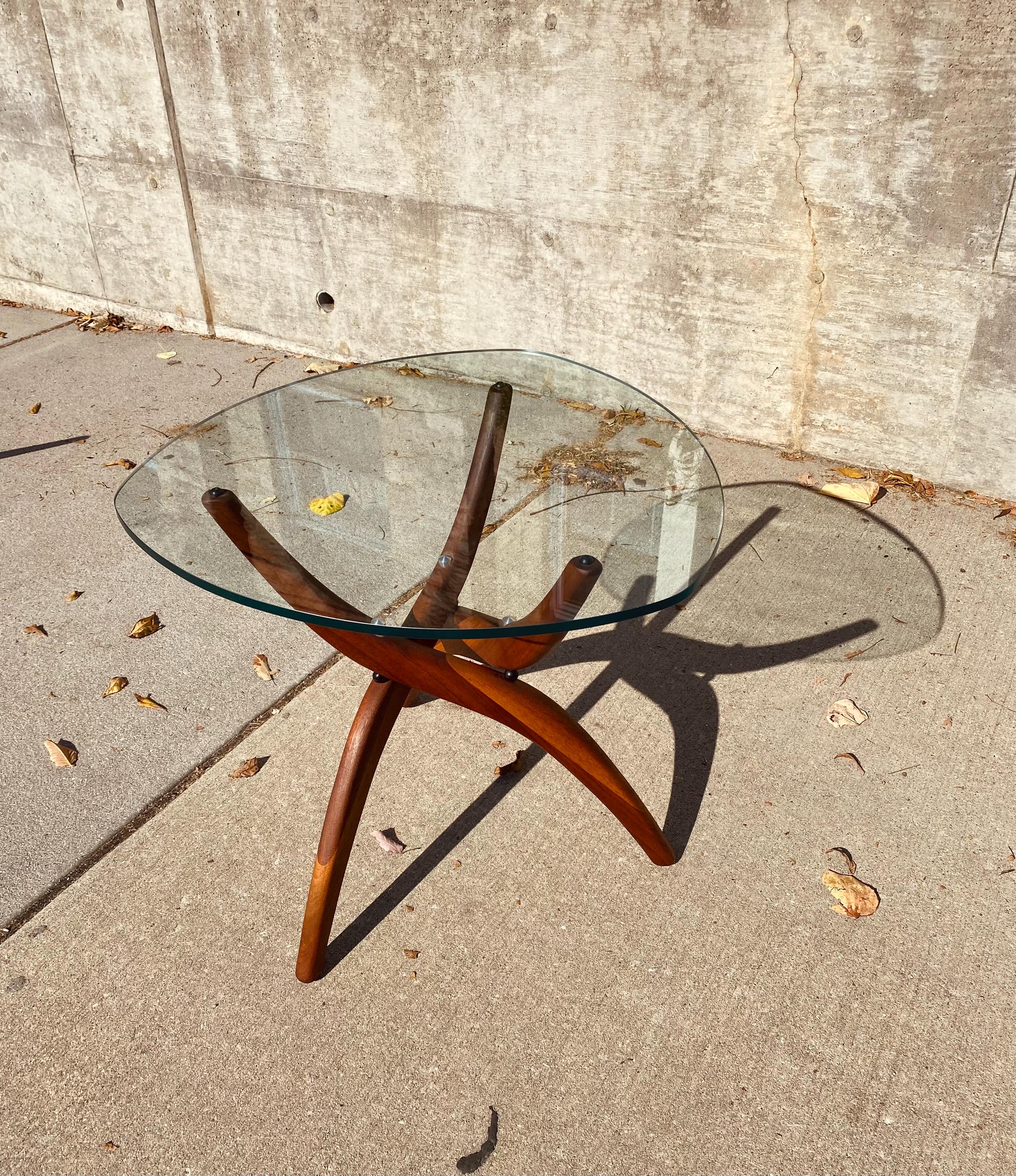 Vintage Forest Wilson Glass Top Side Table/end Table - Etsy