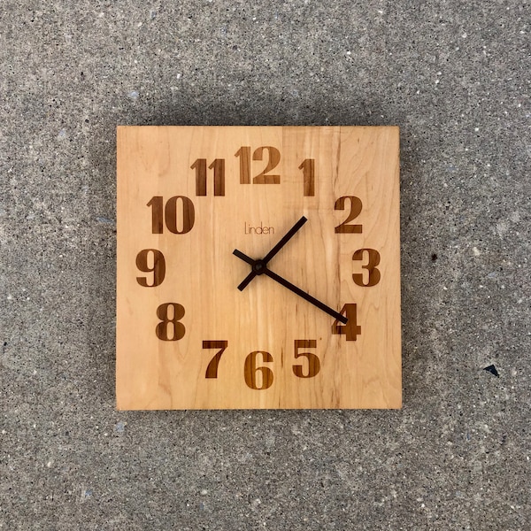 Vintage Square Clock - Etsy