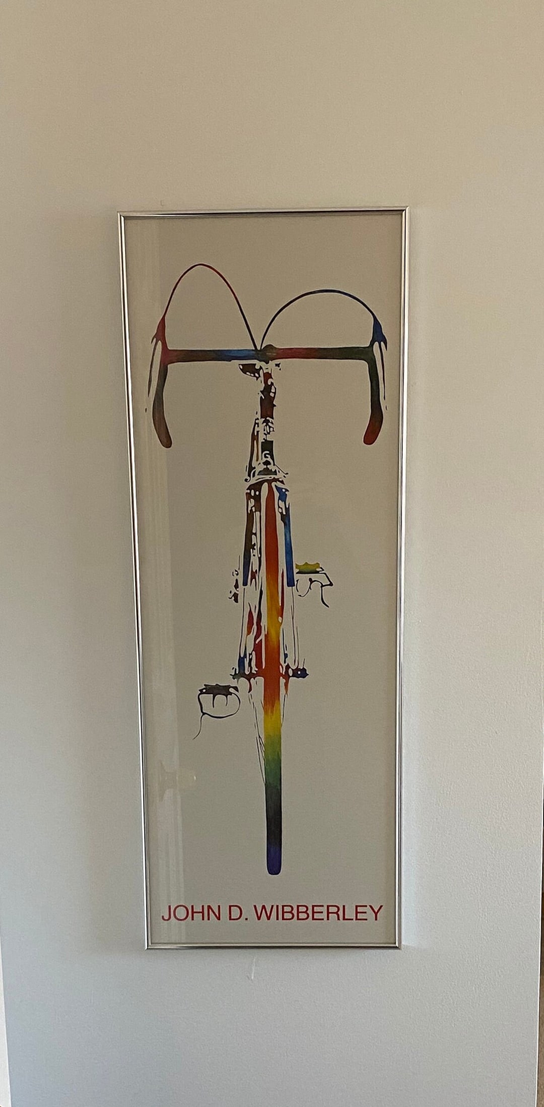 John D. Wibberley Framed Lithograph Print Cycle Art - Etsy