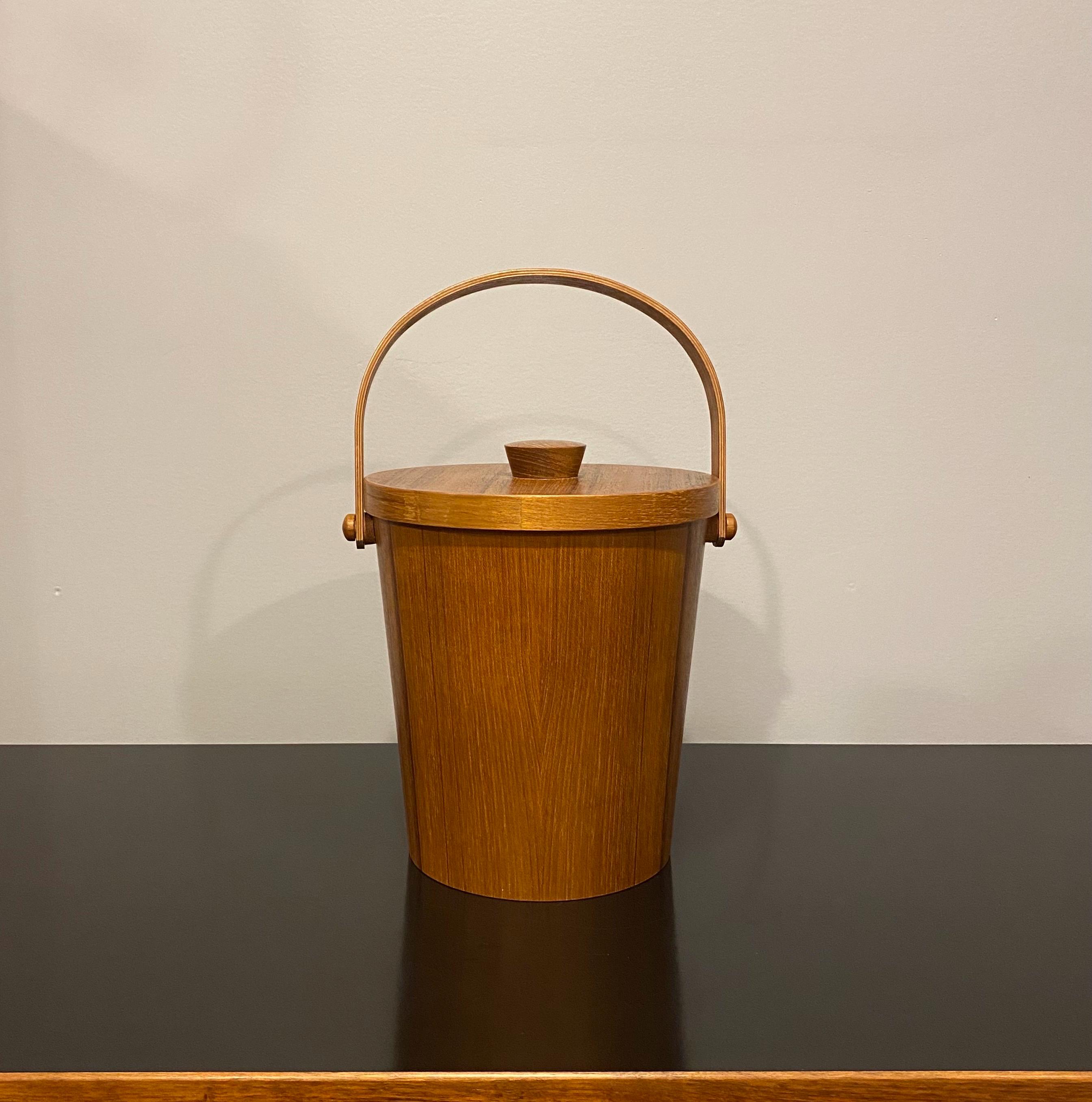 Vintage Teak Ice Bucket - Made in Japan - Etsy