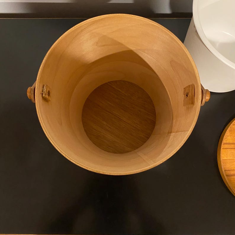 Vintage Teak Ice Bucket - Made in Japan - Etsy