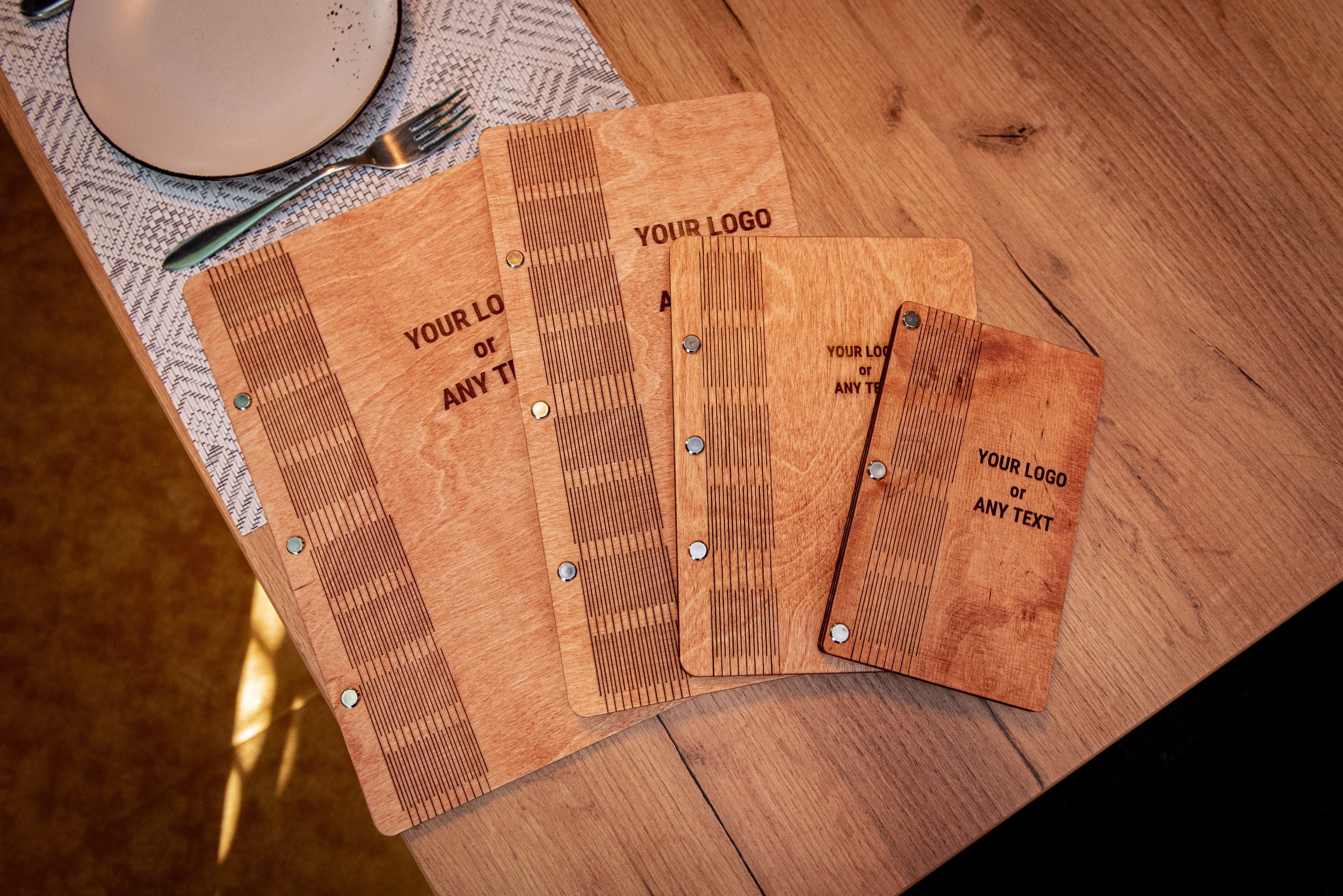 Restaurant Menu Holder, Custom Restaurant Menu Folder, Wooden Bar Menu ...