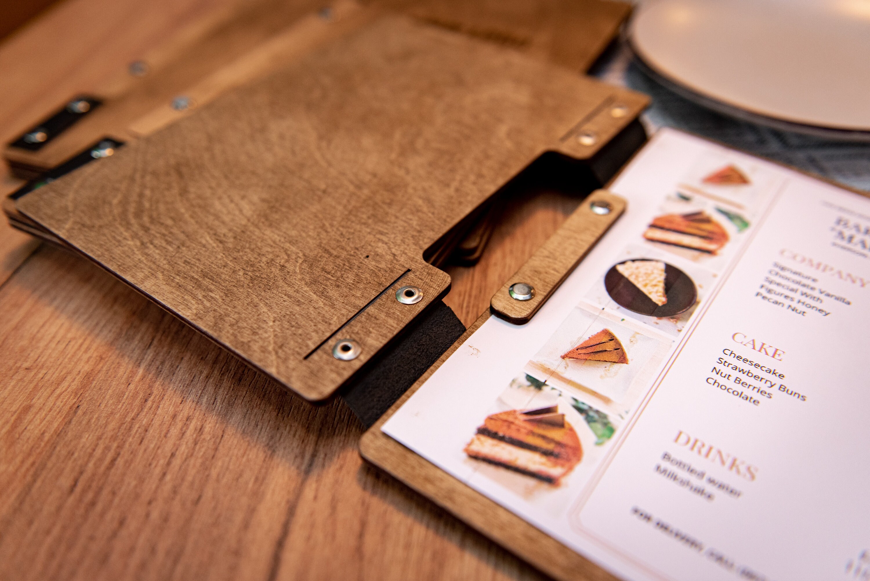 Wooden Menu Folder, Engraved Menu Holder, Restaurant Menu Folder, Menu ...