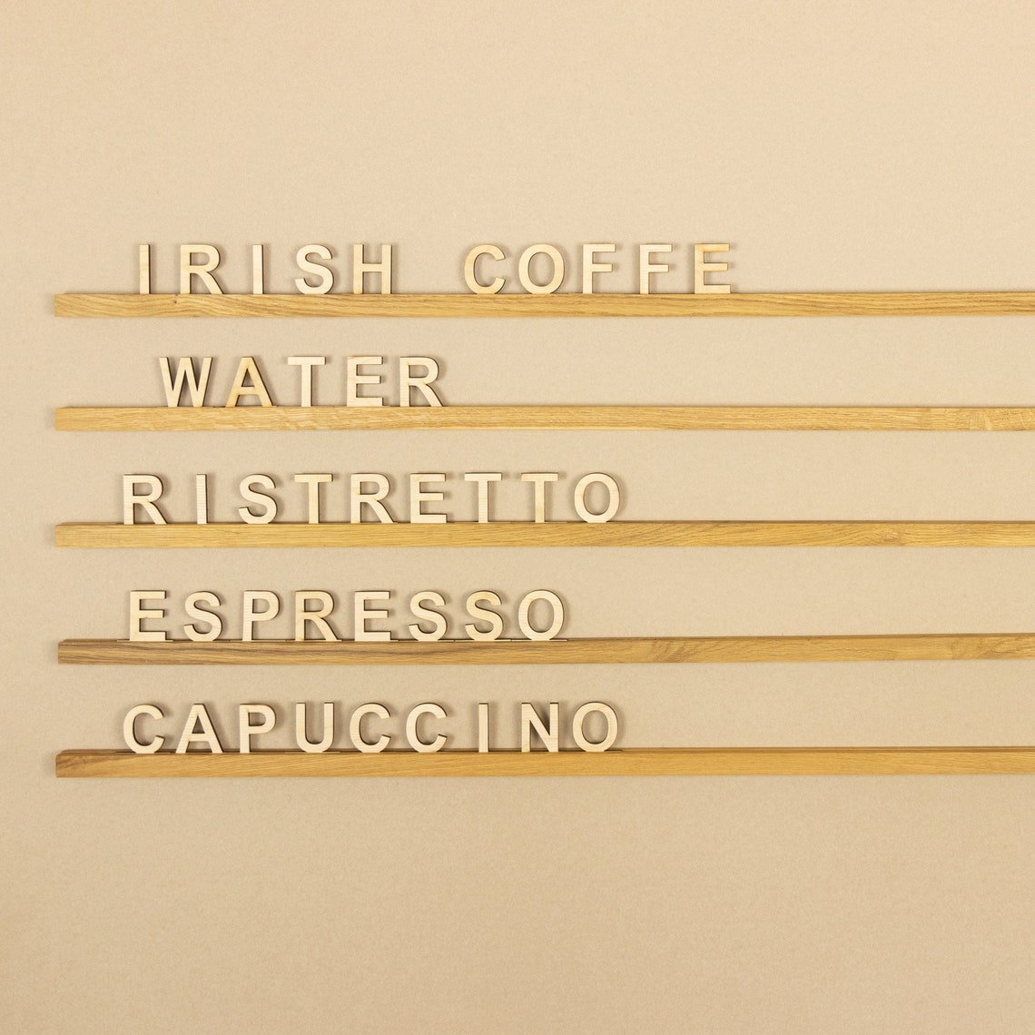 Letter Board, Message Board, Personalized Wall Menu, Wall Mounted Menu ...