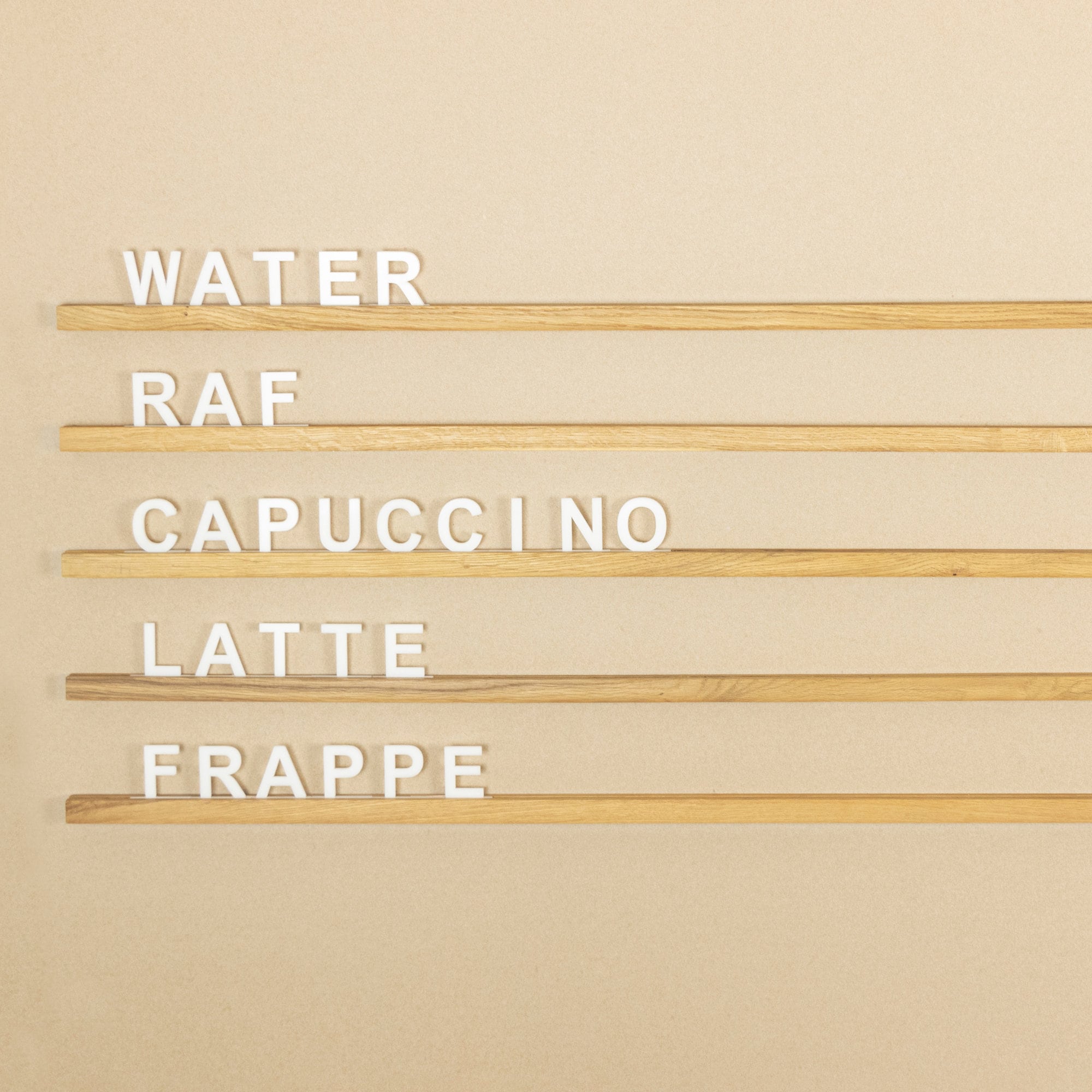 Changeable Letter Board, Cafe Menu Holder, Coffee Bar Sign ...