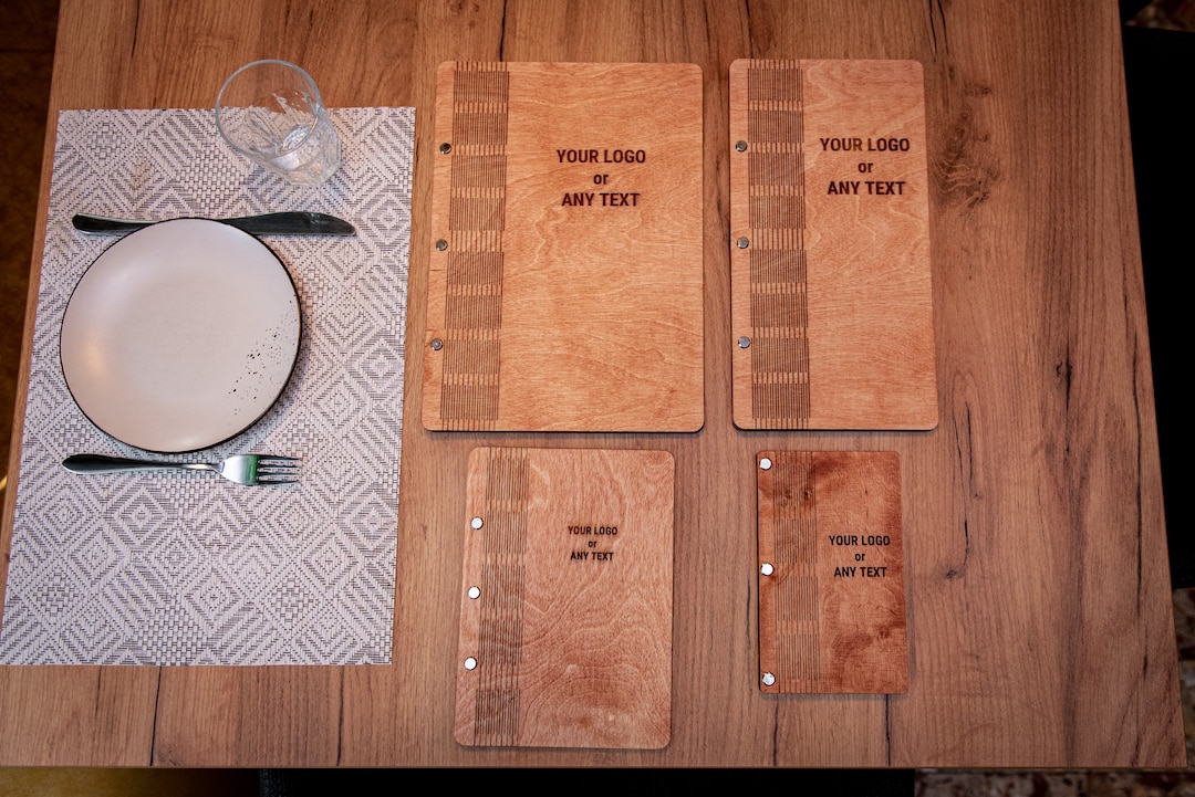 Restaurant Menu Holder, Custom Restaurant Menu Folder, Wooden Bar Menu ...