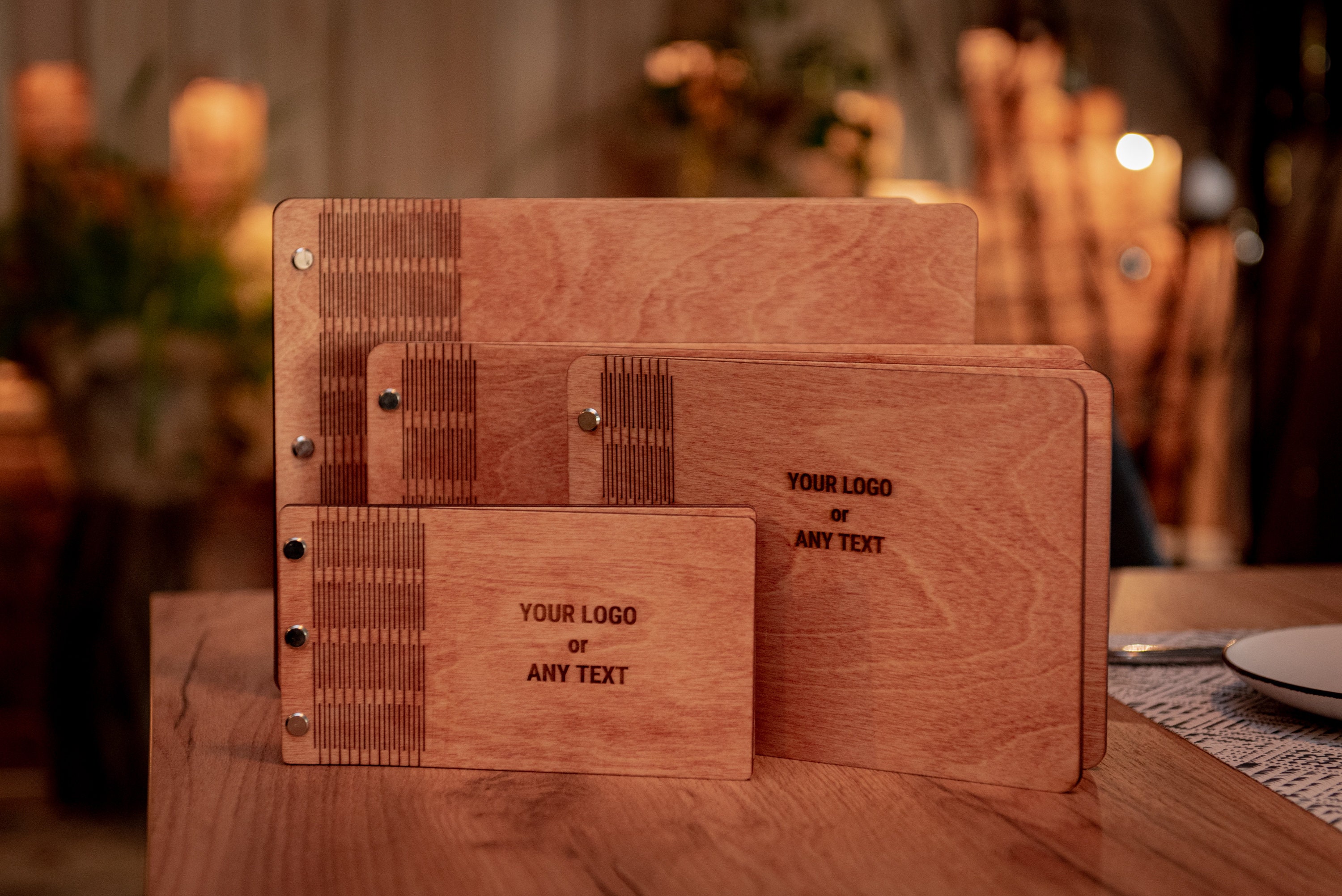 Engraved Menu Holder, Restaurant Wooden Menu Folder, Menu Book Cover ...