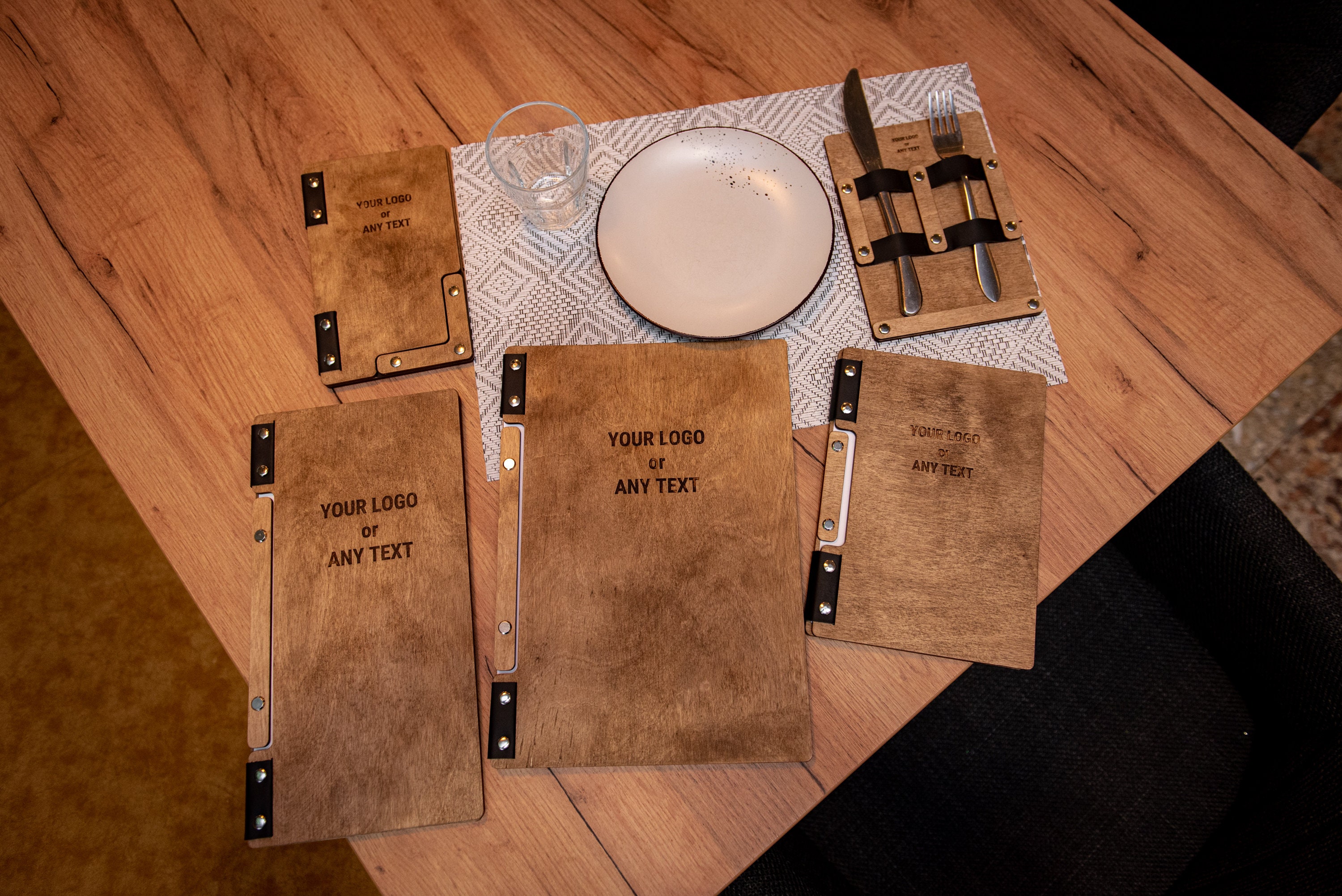 Wooden Menu Folder, Engraved Menu Holder, Restaurant Menu Folder, Menu ...