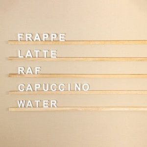 Message Board With Numbers, Wood Wall Menu Board, Cafe Menu Holder ...