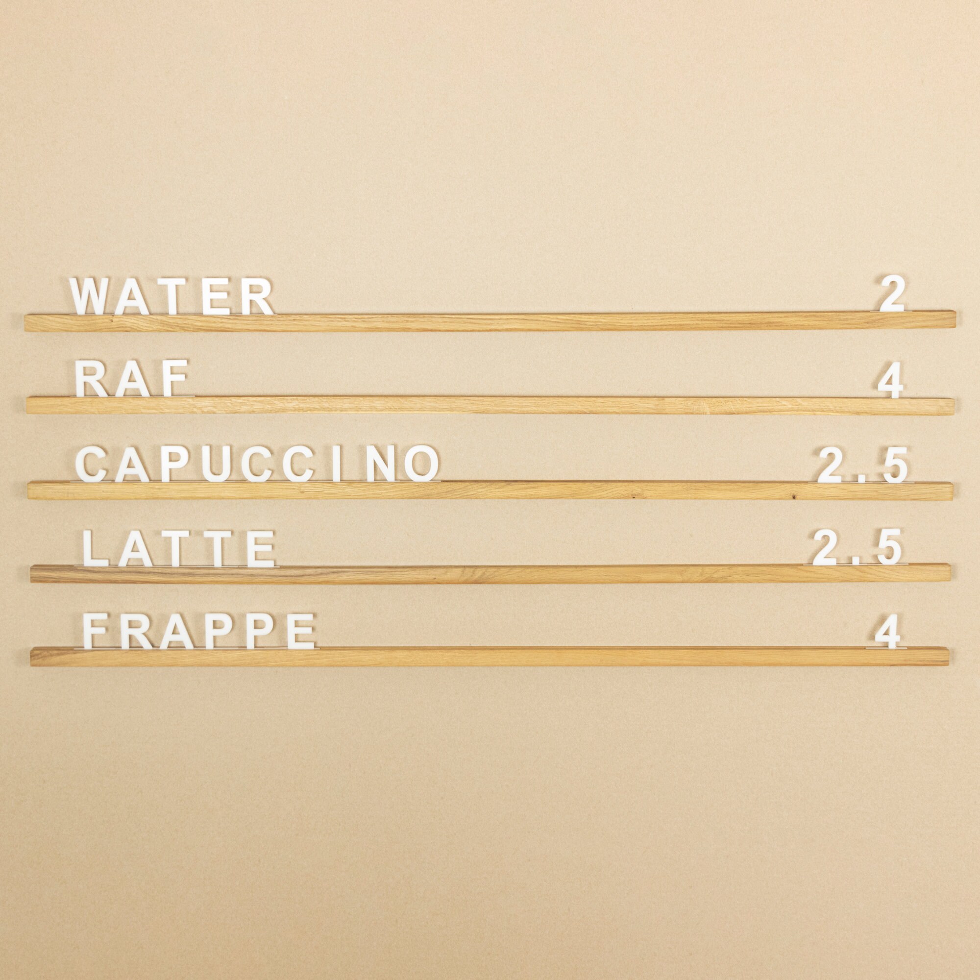 Changeable Letter Board, Cafe Menu Holder, Coffee Bar Sign ...