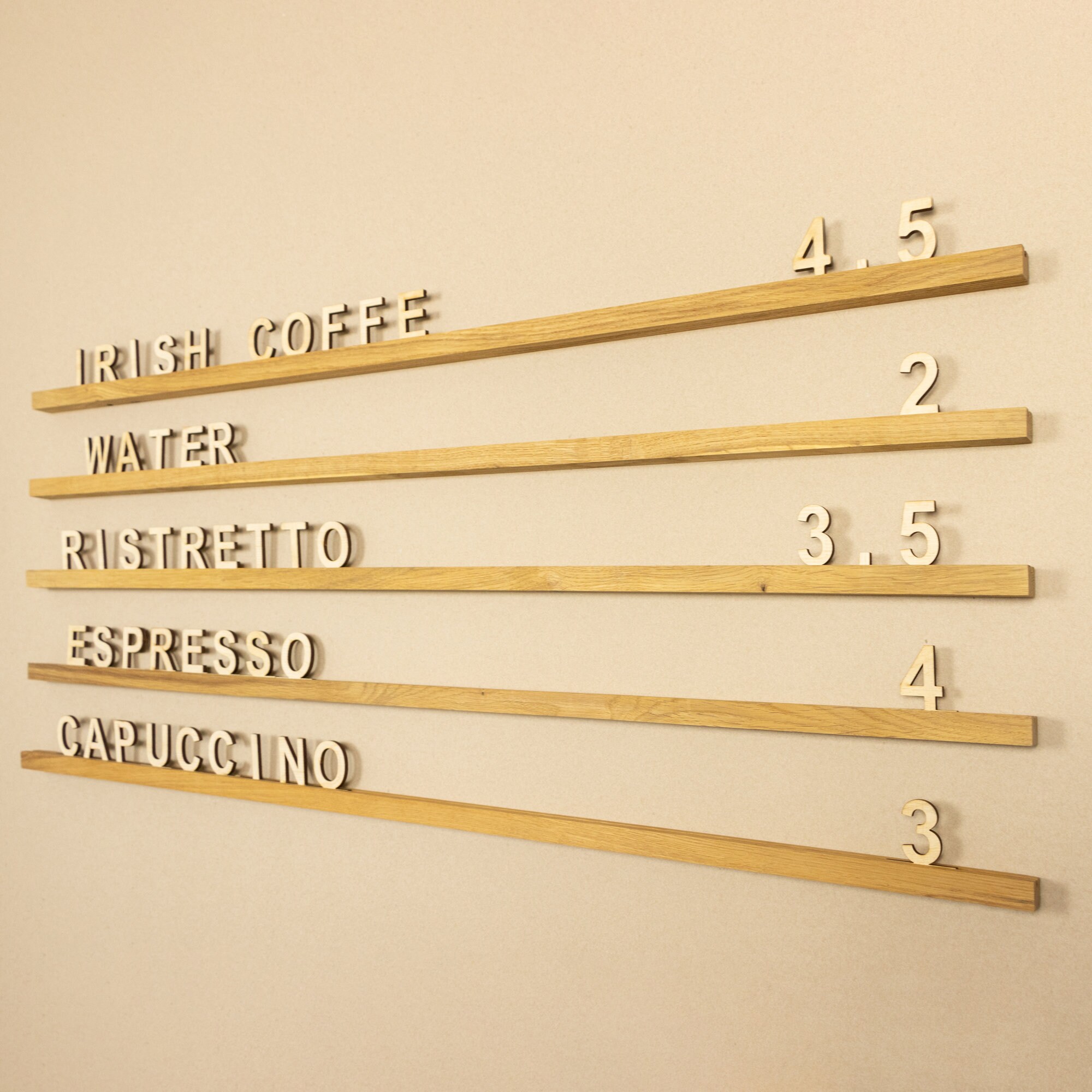 Letter Board, Message Board, Personalized Wall Menu, Wall Mounted Menu ...