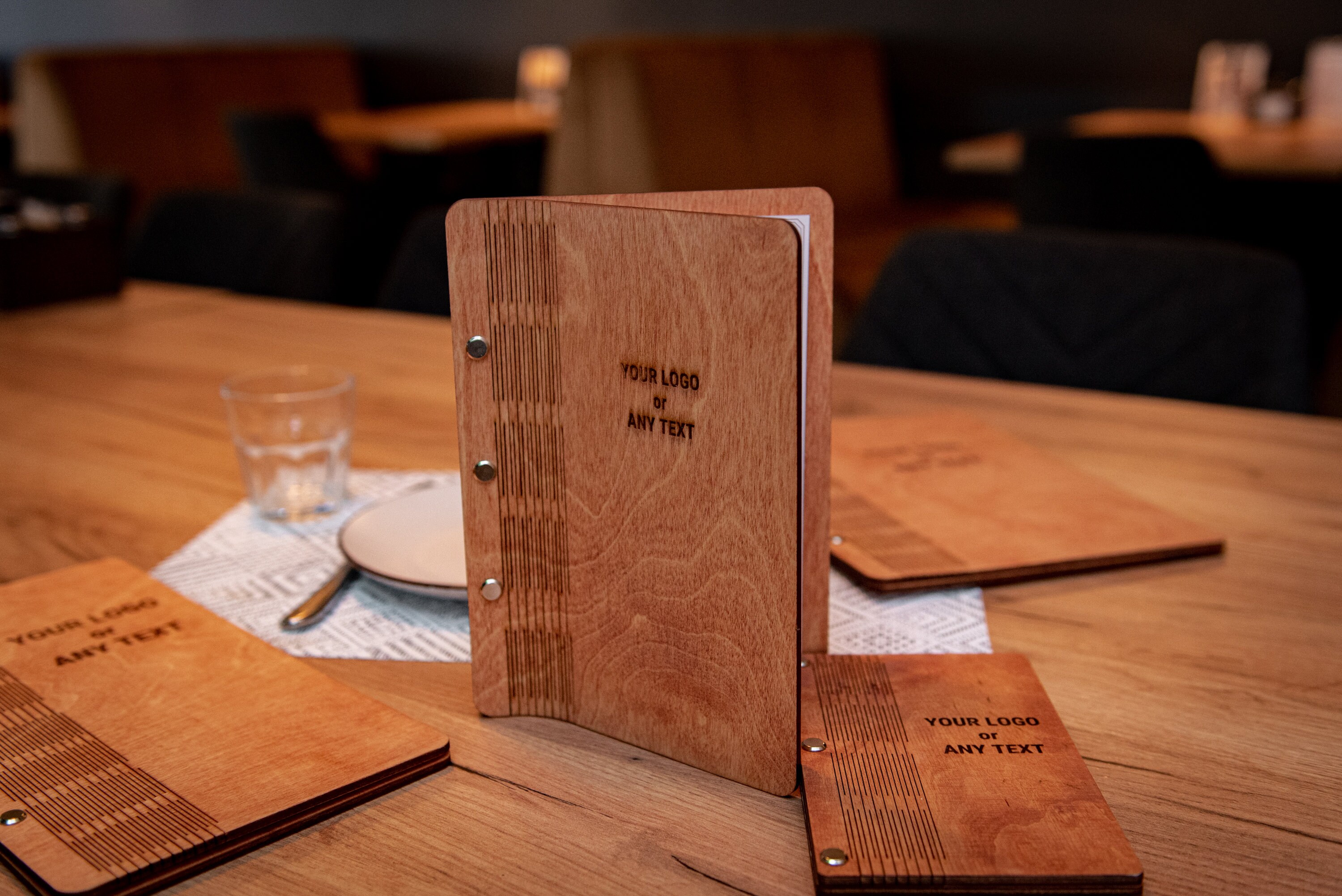 Engraved Menu Holder, Restaurant Menu Cover, Custom Restaurant Menu ...