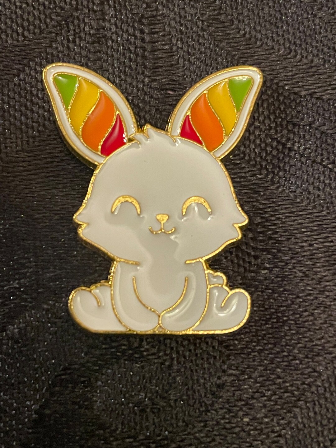Pride Bunny Rabbit Pin Badge - Etsy