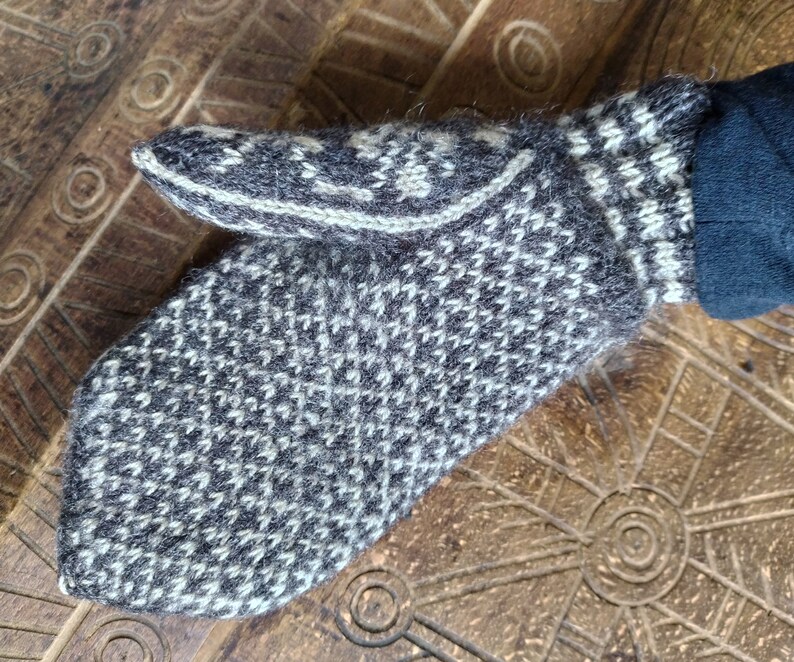 Vintage Unisex Norway Mittens/wool Norwegian Mittens/knitted Nordic ...