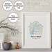 Our First Home House Map New Home First Gifts for Couple Home Map ...