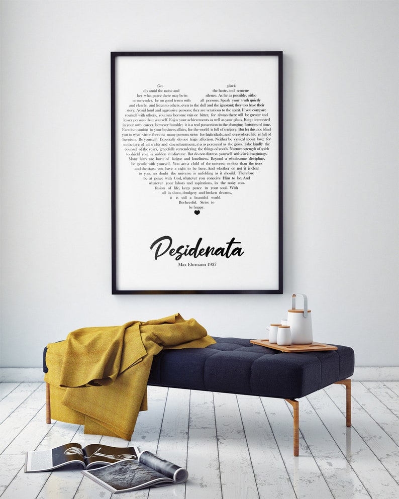 Desiderata Printable Desiderata Inspirational Poems Max | Etsy