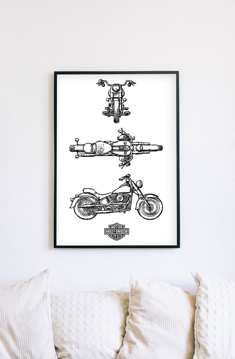 Motorcycle Printable, Motorcycle Poster, Motorcycle,printable Wall Art ...