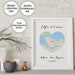 Where Love Began Map Printable Personalized Heart Map Custom Map Gift ...