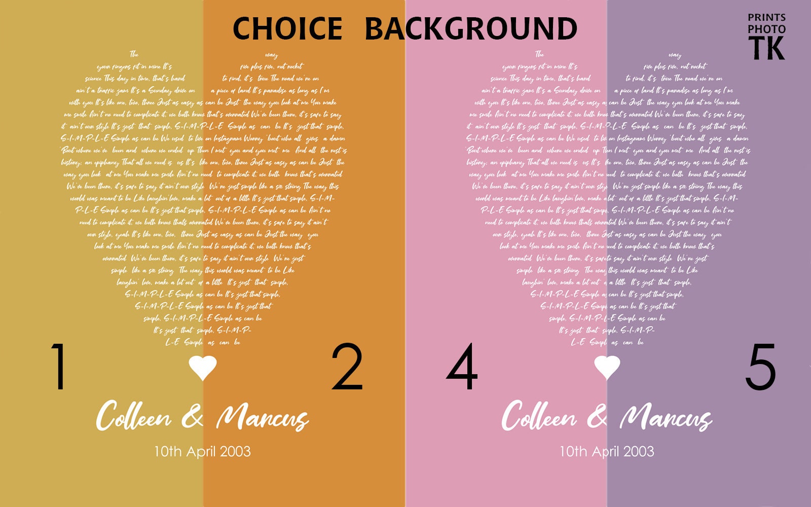 First Dance Lyrics Personalized Lyrics Print Wedding Song | Etsy