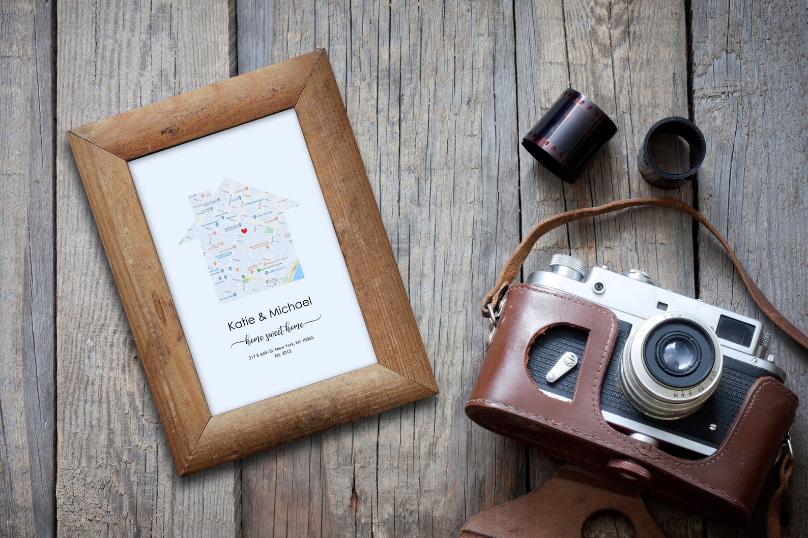 Home Sweet Home Map Housewarming Gift for Couple New House - Etsy