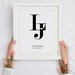 Couple Name Initials Printable Engagement Sign Minimalist - Etsy