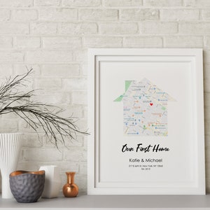 1st Home Map, First Home Map Gifts, Our First Home Map, Our First Home ...