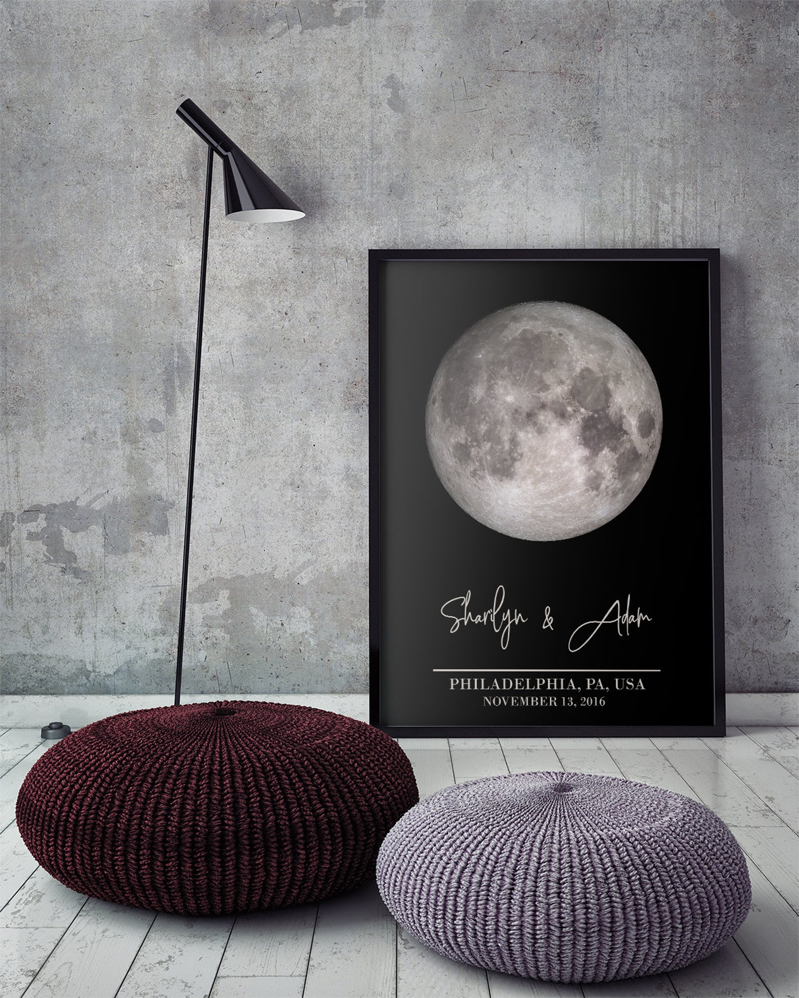 Custom Moon Print Personalized Moon Phase Printkeepsake - Etsy