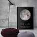 Custom Moon Print, Personalized Moon Phase Print,keepsake Gift,moon by ...