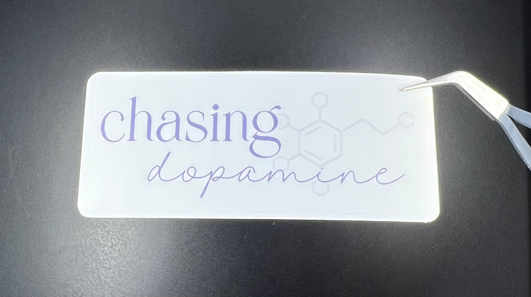 Chasing Dopamine Sticker | Dopamine Sticker | Laptop Decal | Mental Health | Neurodiversity ...