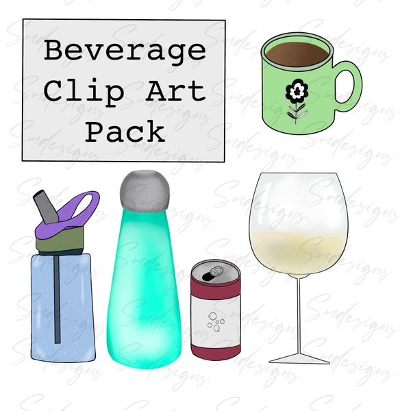 Beverage Clip Art - Etsy