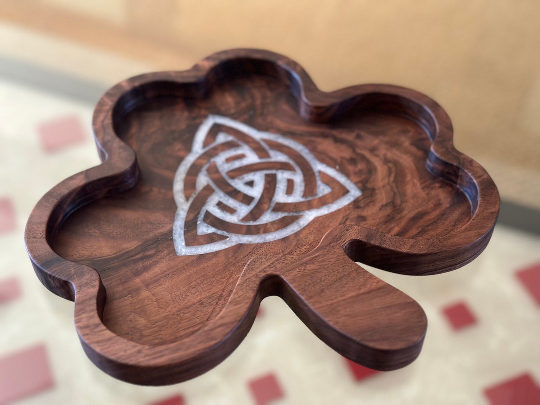 SOLD - MESSAGE ME to Get One - Unique Celtic Triquetra Inlay Shamrock ...