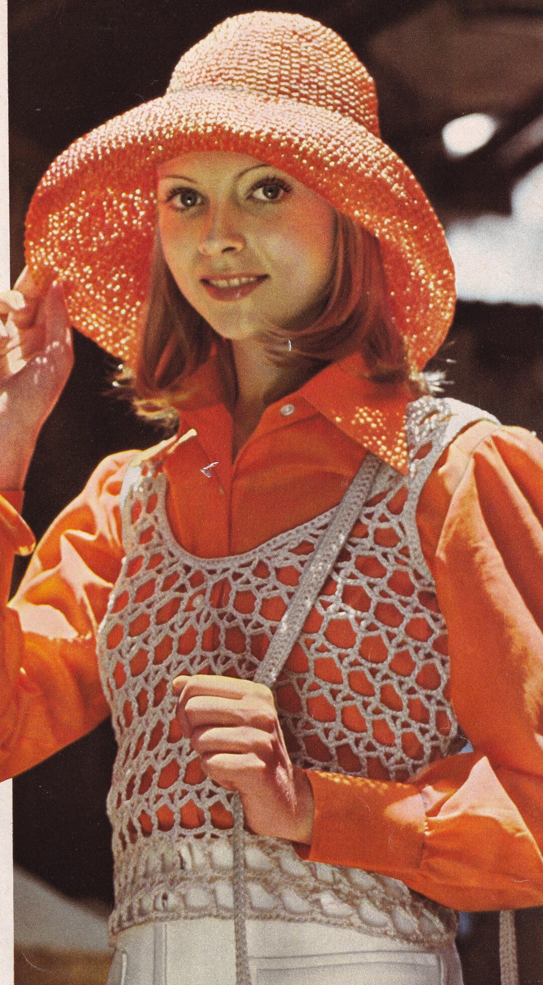 Open Work Crochet Slipover Crochet Pattern | Bust 32–34, Wide Openwork ...