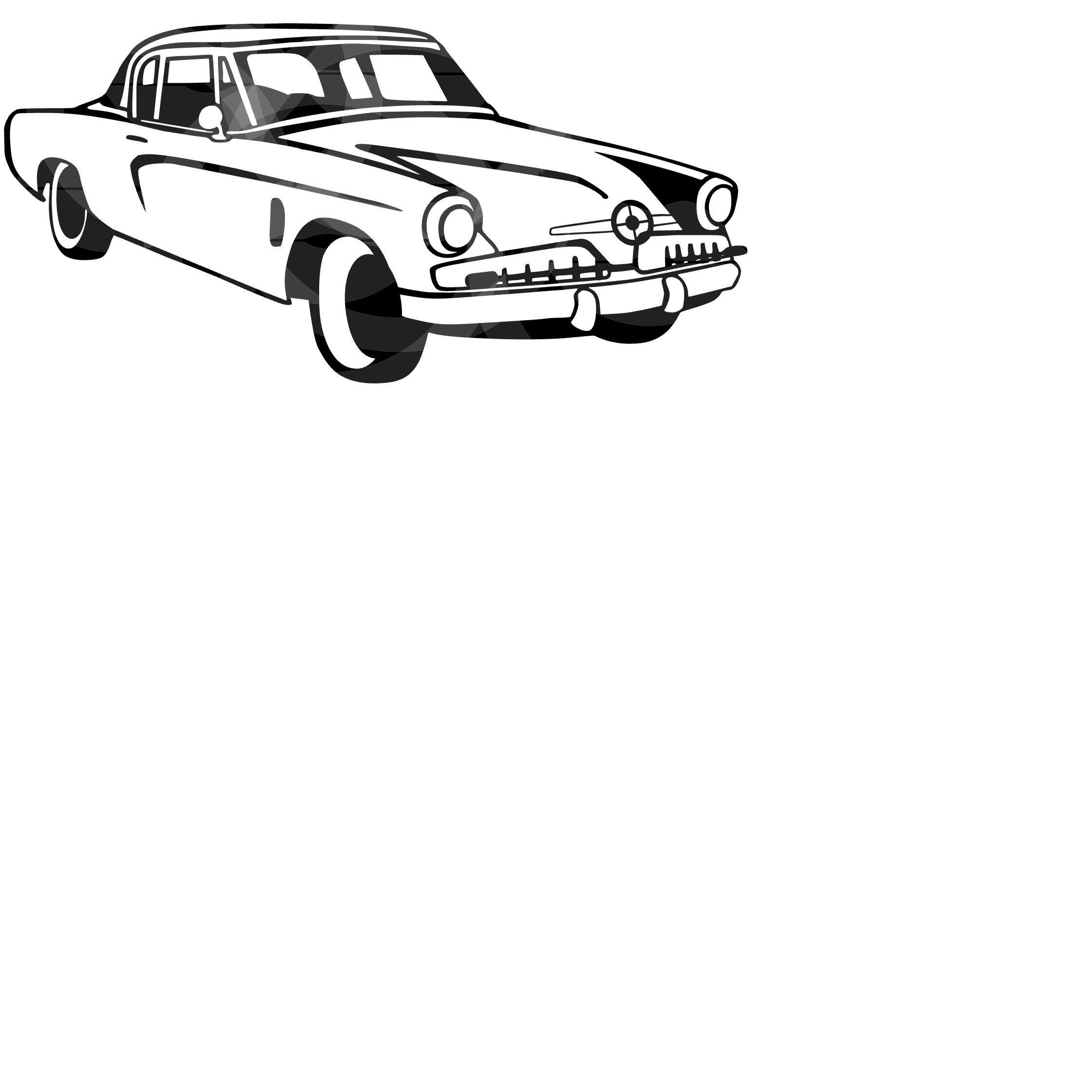 50's Classic Car SVG - Etsy