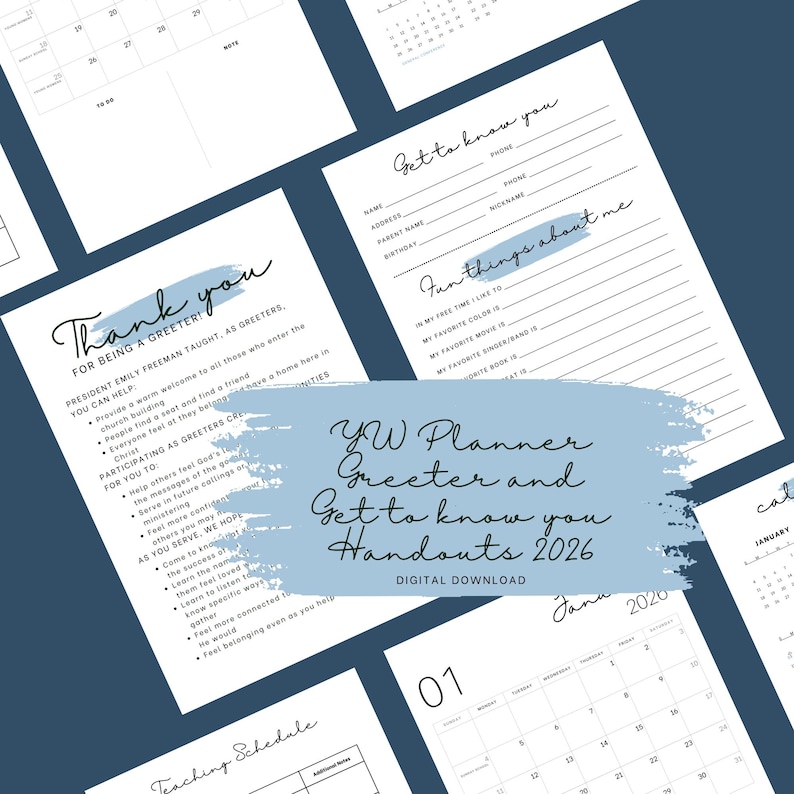 Young Woman's 2026 Binder Template, Planner Template - Digital Download ...