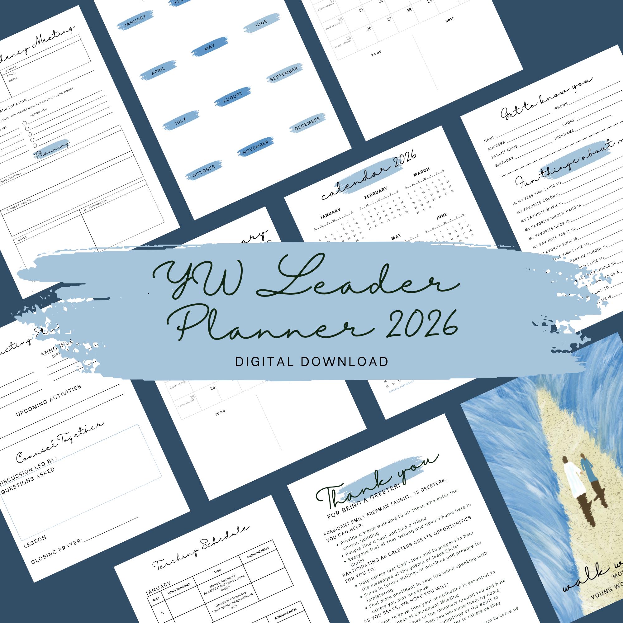 Young Woman's 2026 Binder Template, Planner Template - Digital Download ...