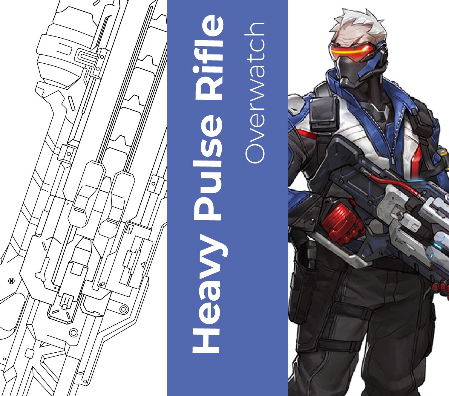 Heavy Pulse Rifle - Overwatch - Etsy