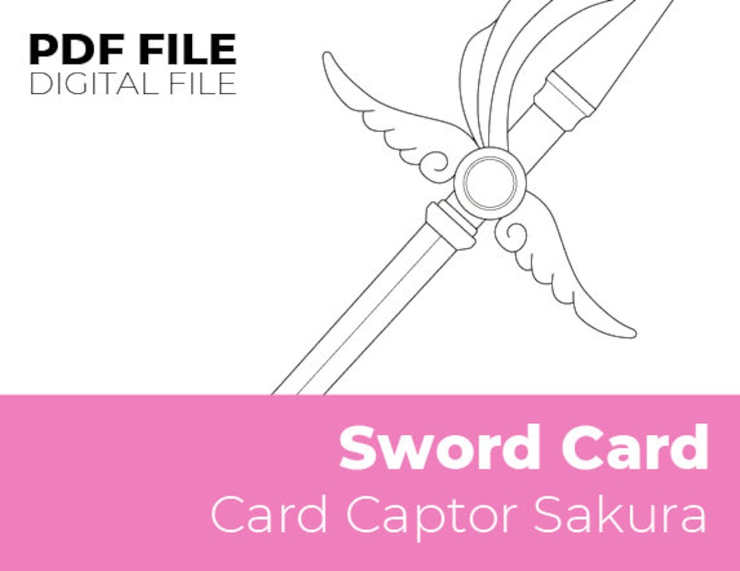 Sword Card - Card Captor Sakura - Etsy