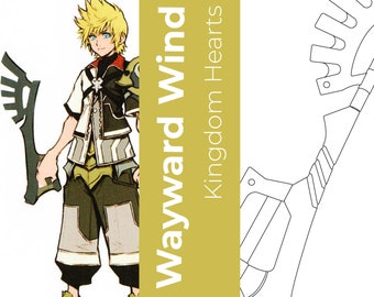 Wayward Wind Keyblade Kit / 3d Printed / Cosplay Prop / Kingdom Hearts ...