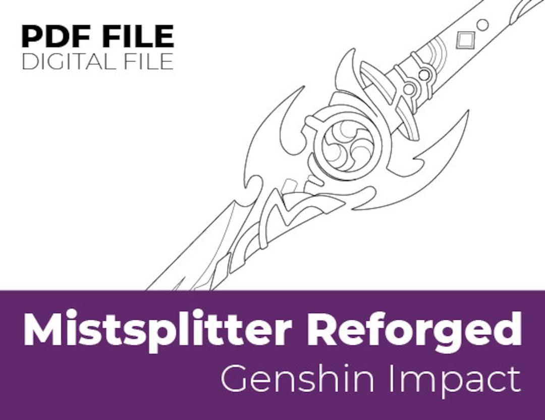 Mistsplitter Reforged - Genshin Impact - Etsy