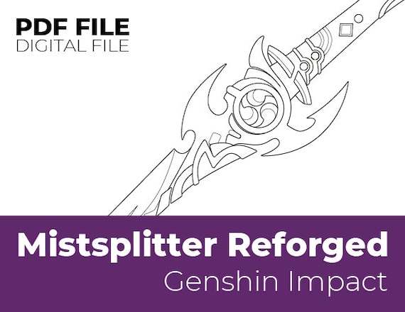 Mistsplitter Reforged Genshin Impact | Etsy