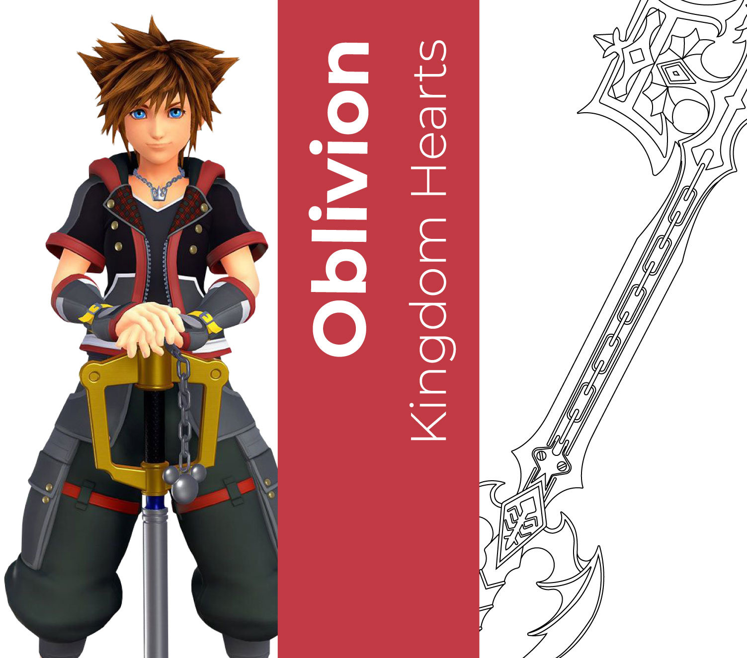 Oblivion Keyblade Outline