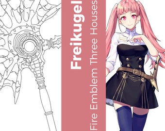 Edelgard Back and Shield Eagle Fire Emblem Three Houses - Etsy