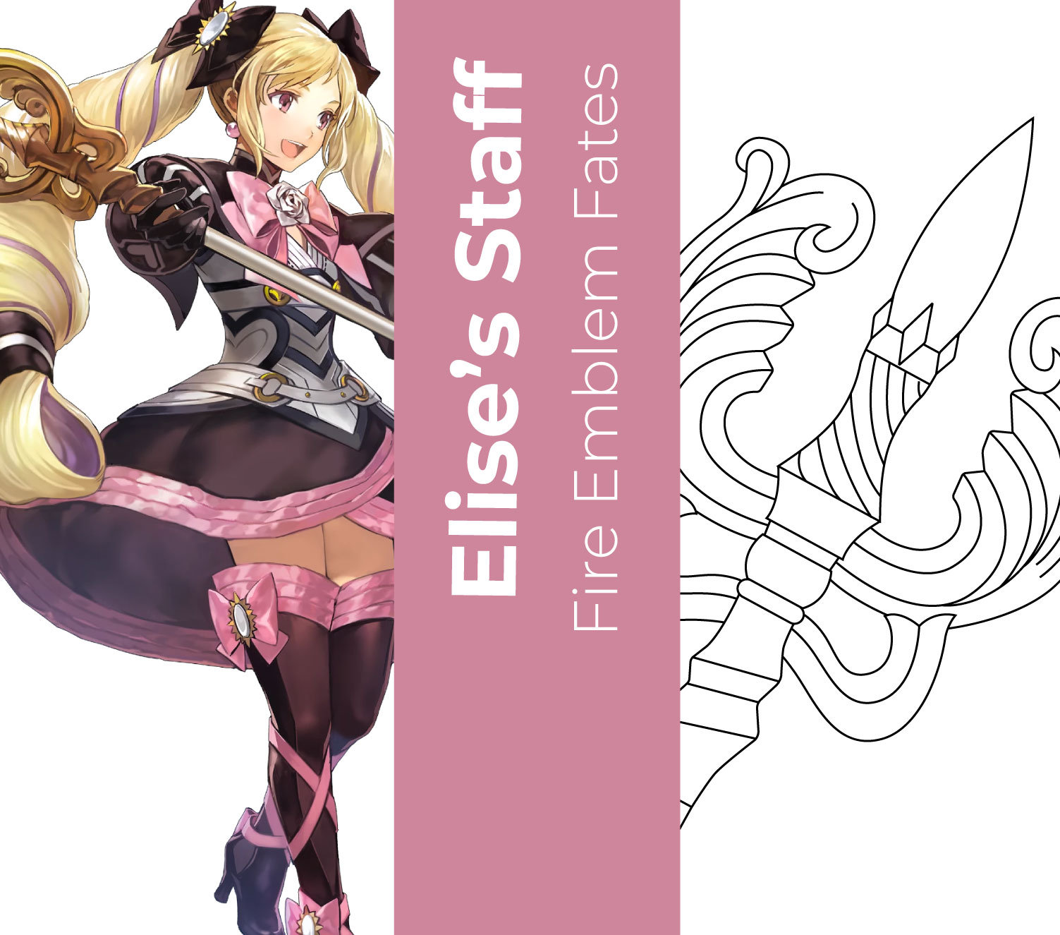 Elise's Staff - Fire Emblem Fates - Etsy