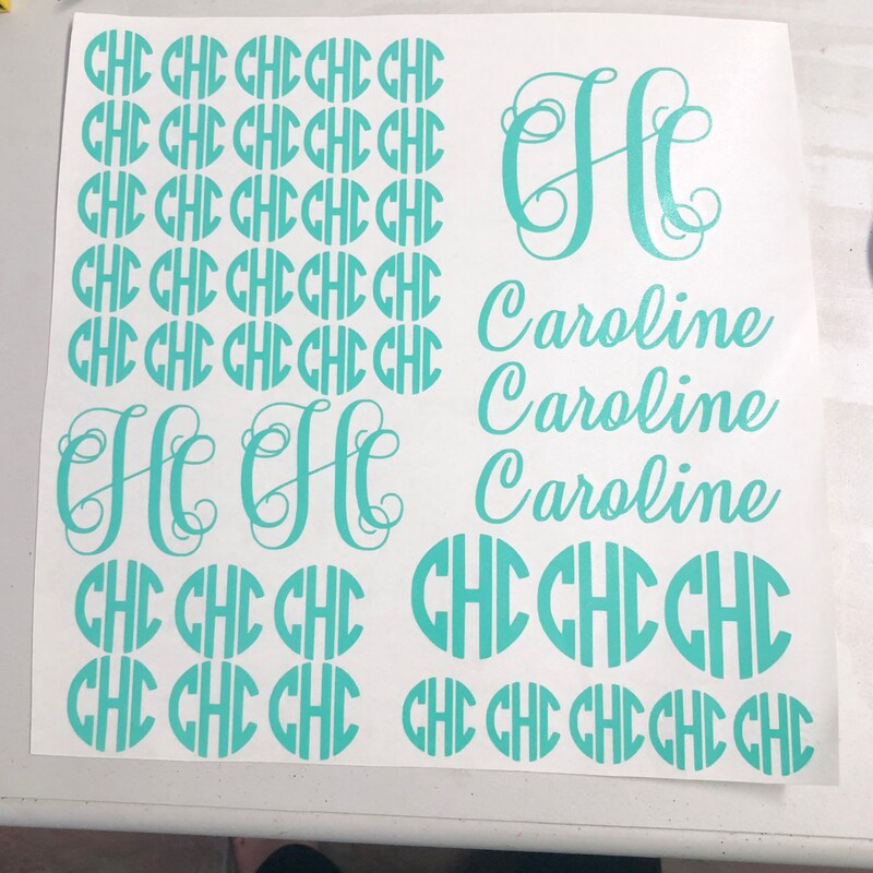 Monogram Decal - Etsy