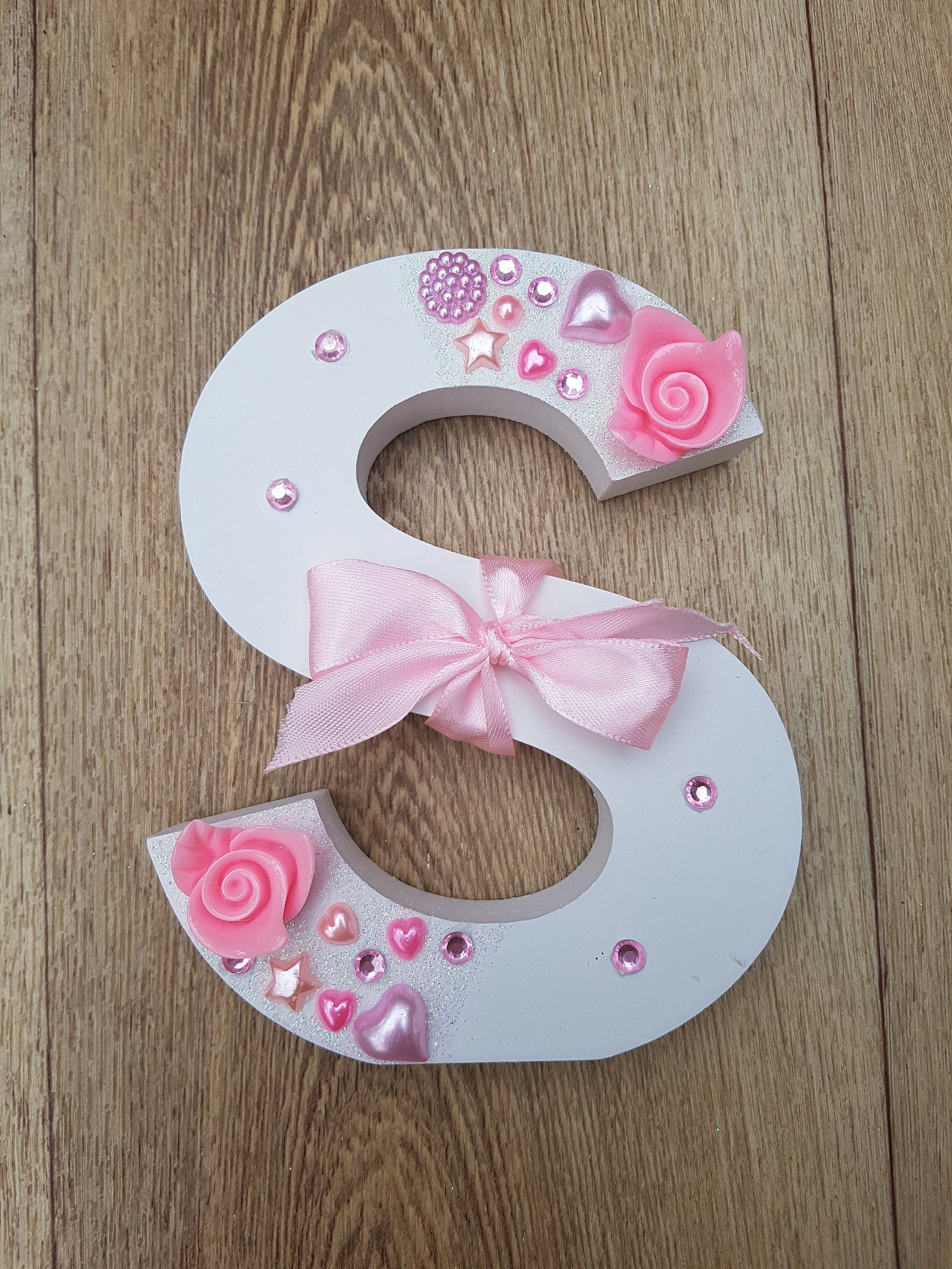Wooden Initial Letters Nursery Decor Personalised Gift Free - Etsy